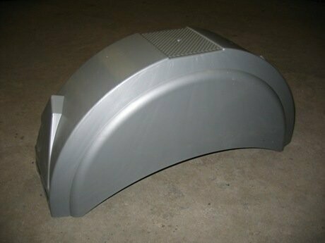 Silver Bramber 13″ Mudguard 750mm – Bramber Trailers